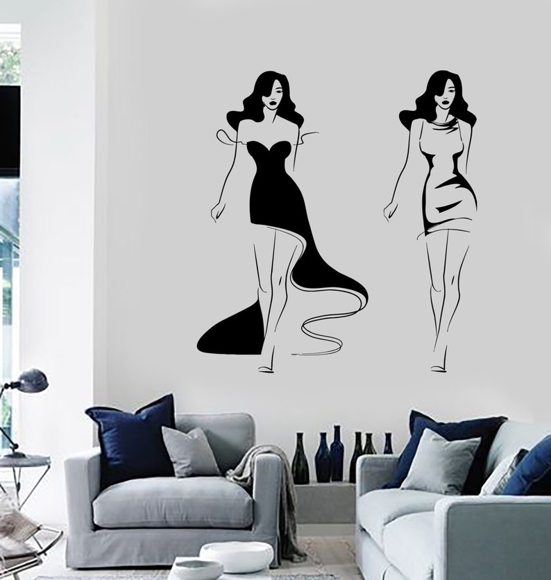 Wall Decal Fashion Sexy Girls Ladies Women Vinyl Sticker - Etsy UK