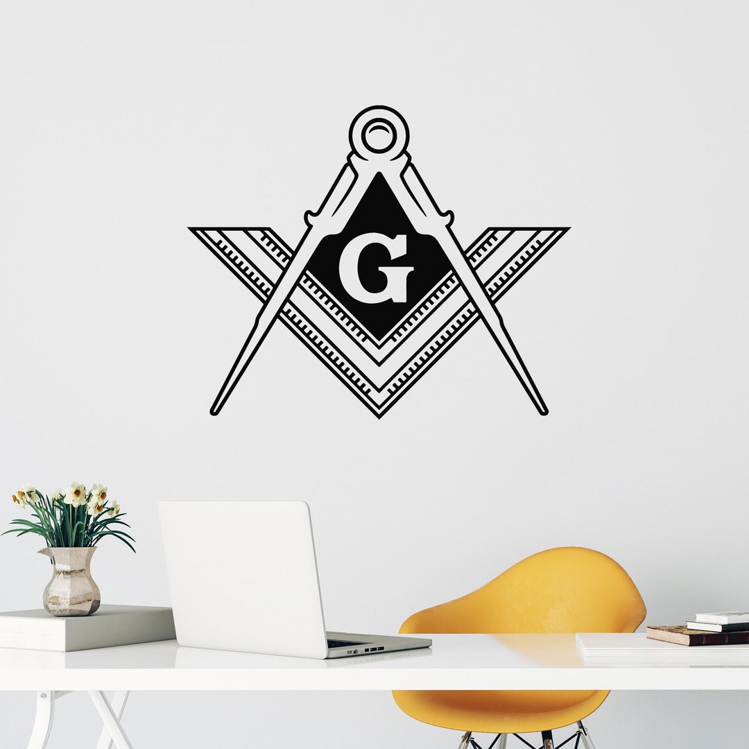 Freemasons Vinyl Wall Decal Conspiracy Theory Masonic Sign Symbol ...