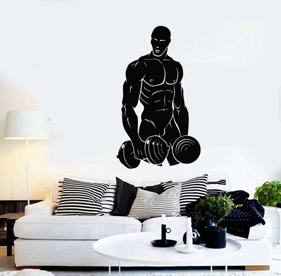 Wall Art Mural Bodybuilder Bodybuilding Sport Fitness Decor 2368di - Etsy