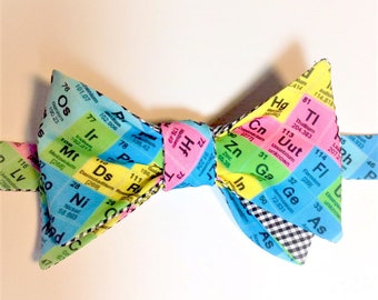 Periodic Table Bow Tie, Self-tie or Pre-tied, School Bow Tie, Geek Gift ...