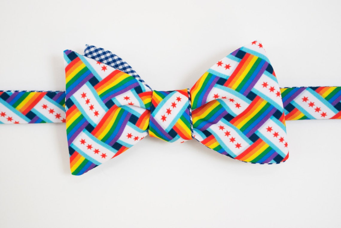 Chicago Gay Pride Bow Tie - Etsy