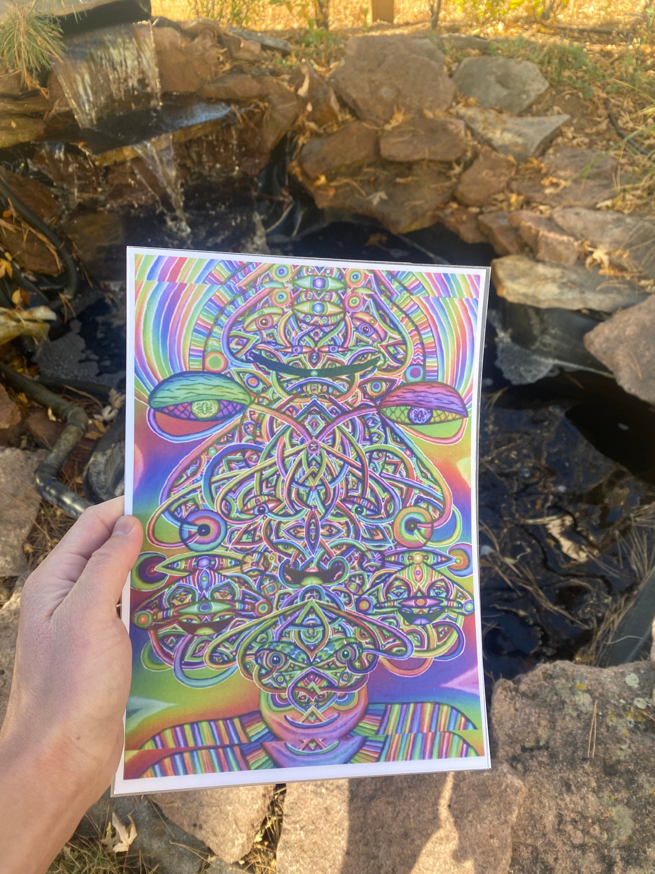 Klepto Color Changing Lenticular Print // A4 Abstract Visionary ...