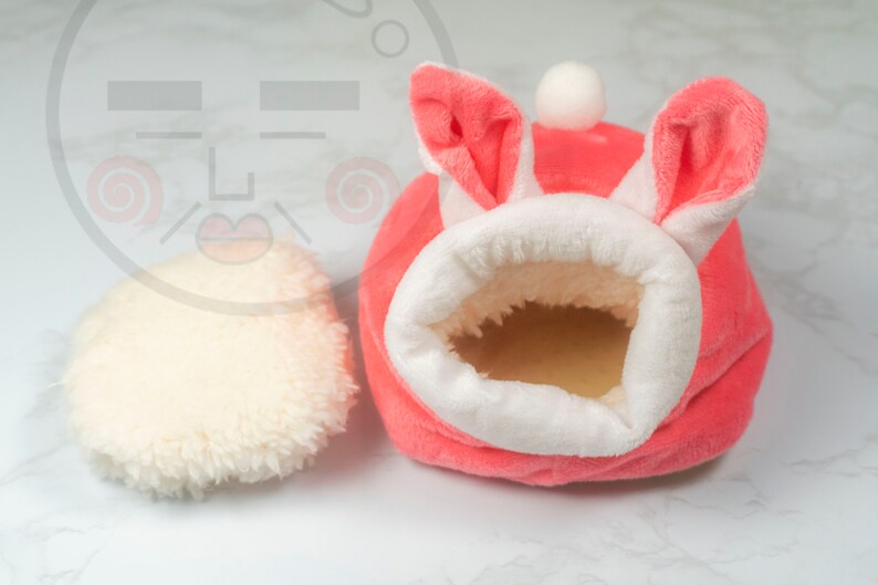 Pink Bunny Cotton Hideout/ Bed/ Nest for Small Pets - Etsy