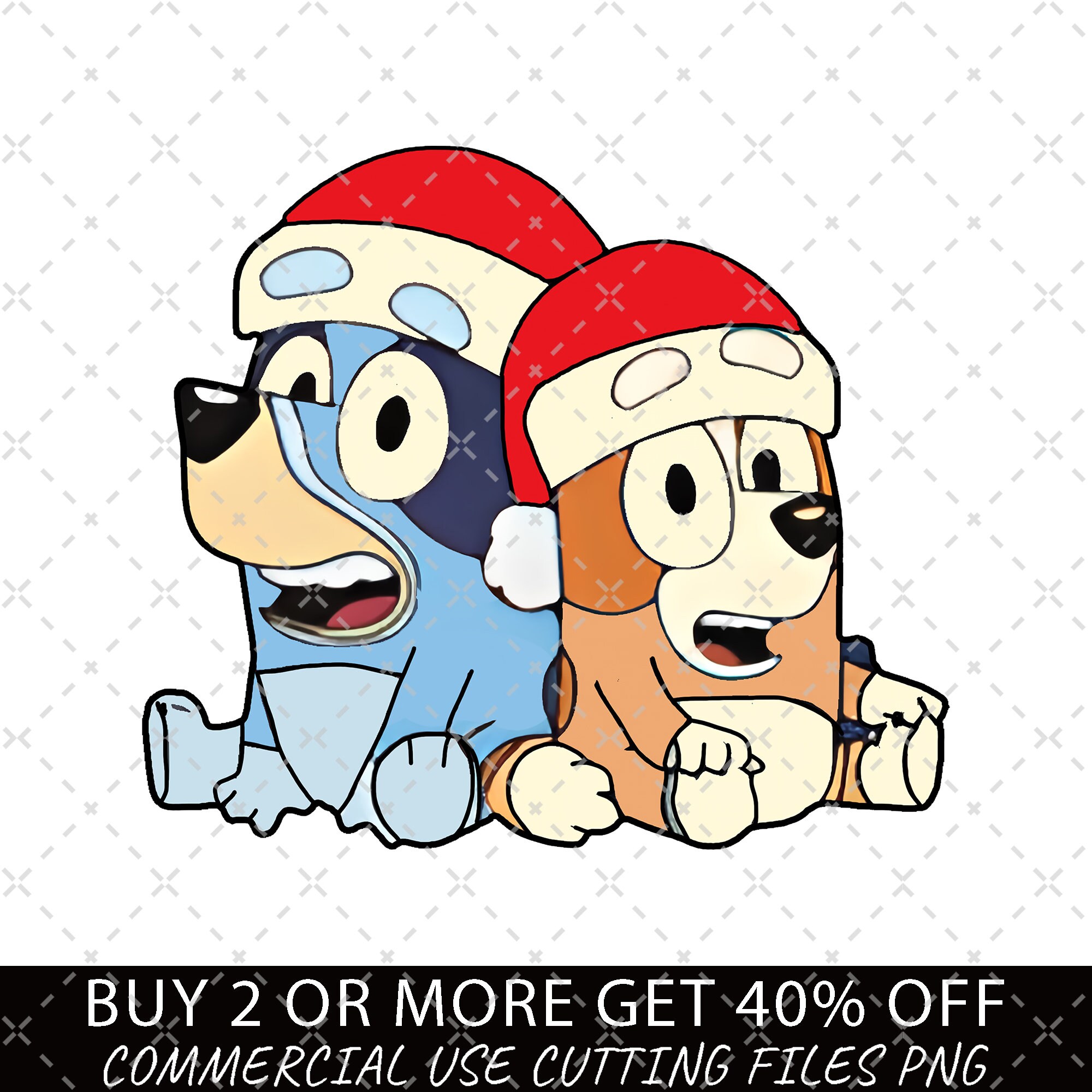Bluey Christmas Png Bluey and Bingo Christmas Png Christmas - Etsy