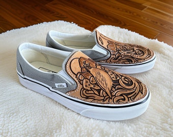 Custom Tooled Leather Vans - Etsy