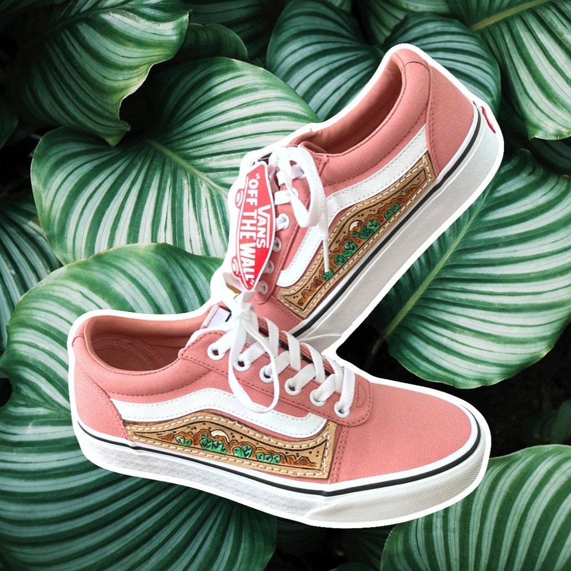 Western Vans Tooled Leather Shoes Custom Leather Vans - Etsy