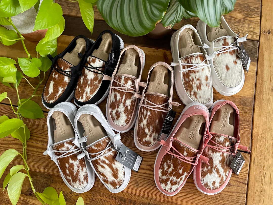 Custom Womens Cowhide Dudes Wedding Shoes Western Slip-ons Gift Ideas ...