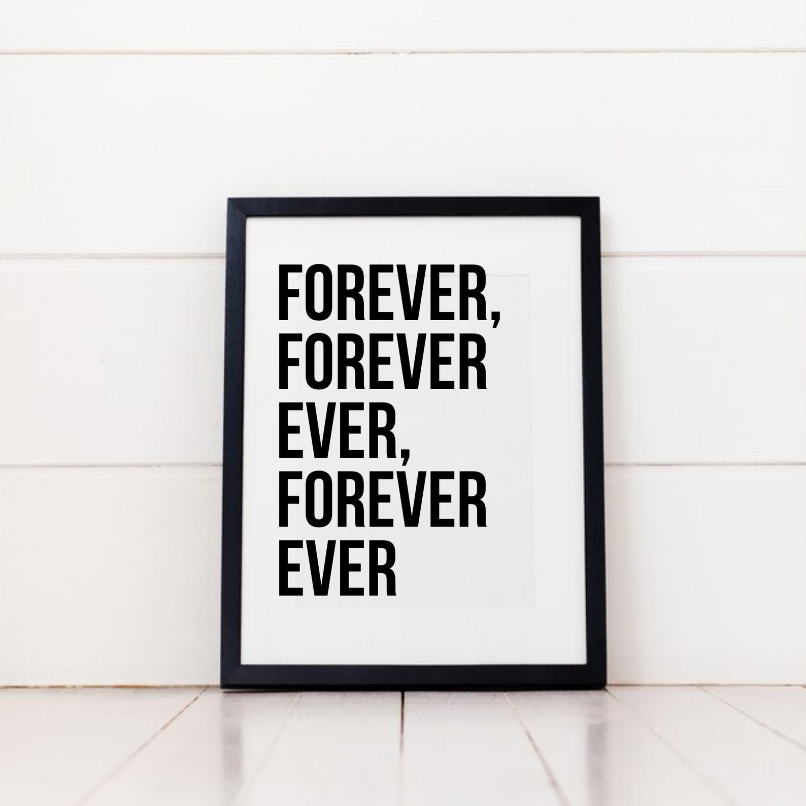 Rap Lyric Digital Print, Forever Forever Ever Forever Ever, Digital ...
