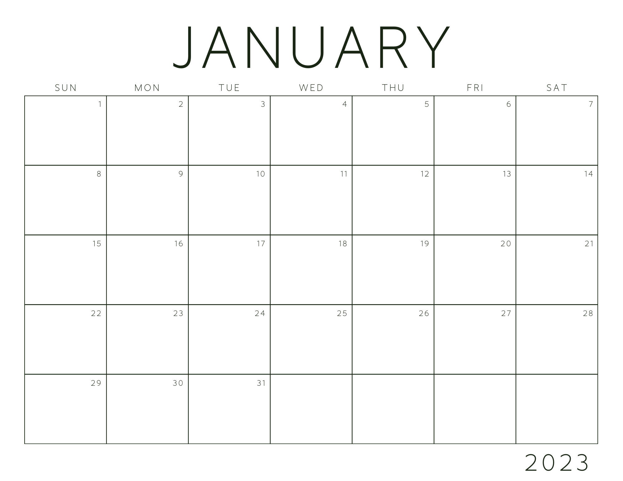 2023-2024 Printable Calendar, Digital Calendar Download, Printable ...