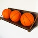 Mini Basketball Holder With Three Foam Basketballs - Etsy