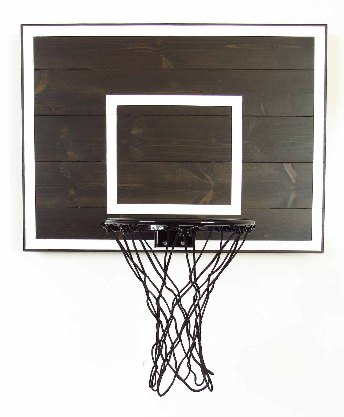 Black and White Basketball Hoop for Wall Handmade Indoor - Etsy