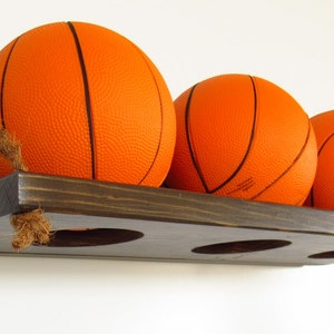 Mini Basketball Holder With Three Foam Basketballs - Etsy
