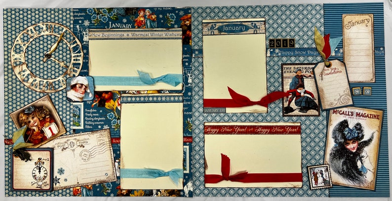 Monthly Scrapbook Layouts ~ October - Etsy