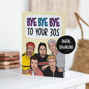 NSYNC 40th Birthday Card Funny 90s Card Nostalgic Card Millennial ...