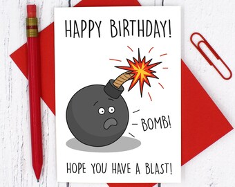 Confetti bomb cards | Etsy