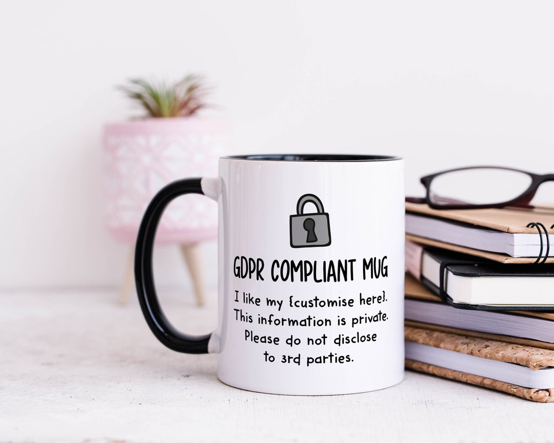 GDPR Mug | Data Protection Gift | Funny Marketing Mug | Colleague Gift ...