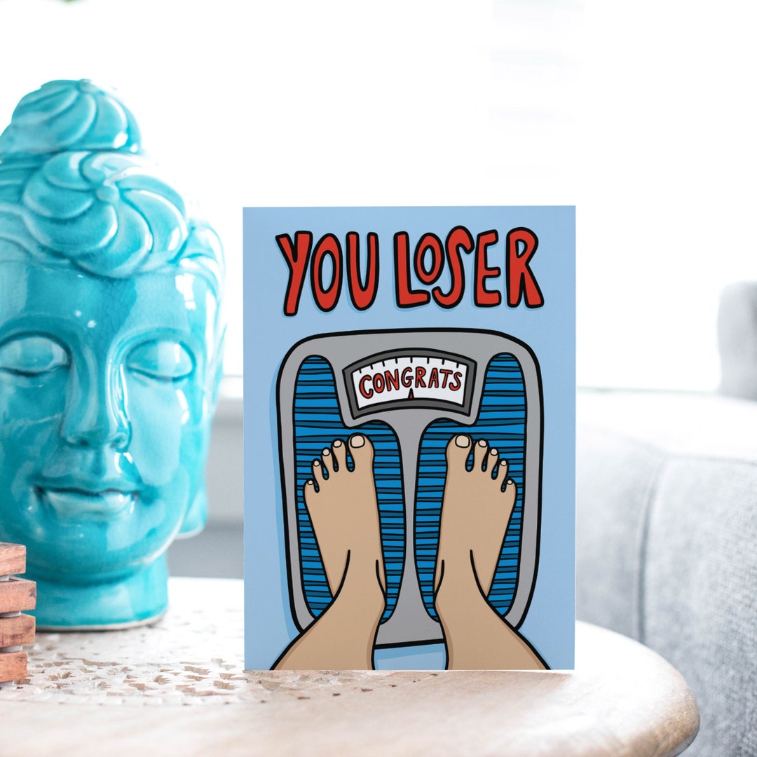 Weight Loss Card Congratulations Card Funny Well Done Card New Years ...