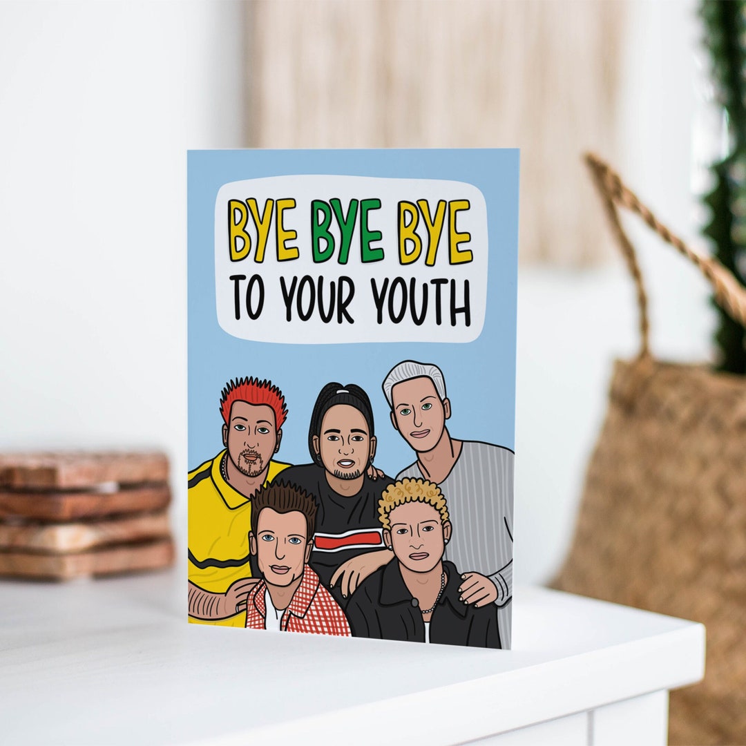 NSYNC Birthday Card Funny 90s Card Nostalgic Card Millennial Birthday ...