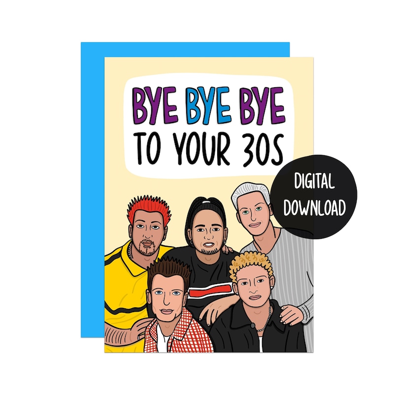 Funny 90s Birthday Card - Etsy
