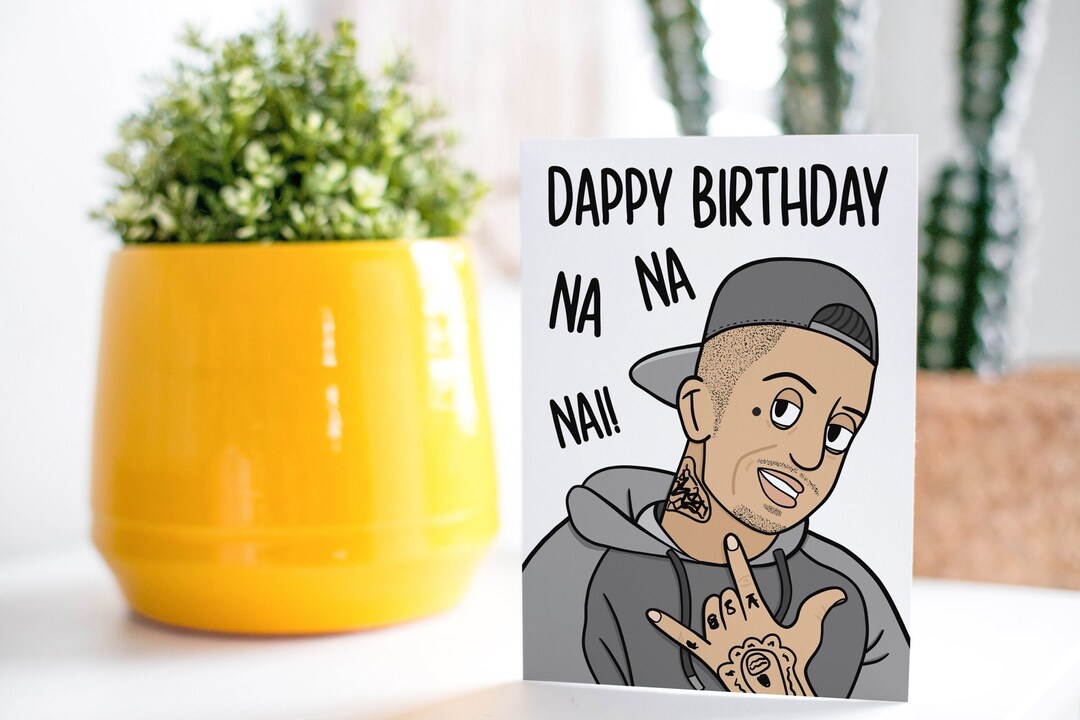 Dappy Birthday Card: Funny N-dubz Pop Culture Card - Etsy
