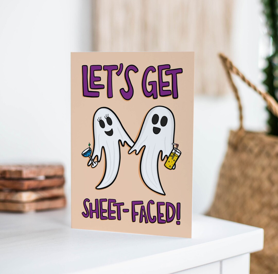 Ghost Birthday Card | Spooky Birthday Card | Halloween Birthday Card ...