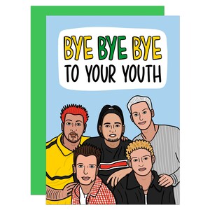 NSYNC Birthday Card Funny 90s Card Nostalgic Card Millennial Birthday ...