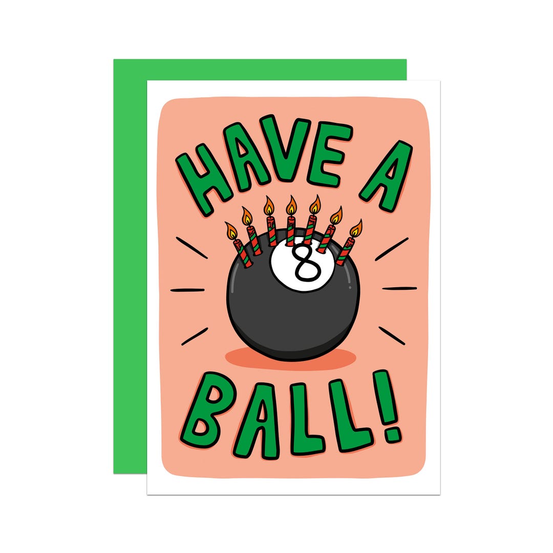 Funny Pool Birthday Card | Card for Him | Card for Male | Card for ...