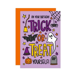 Spooky Birthday Card | Halloween Birthday Card | October Birthday ...