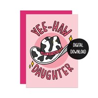 Cowgirl Disco Birthday Card - Etsy