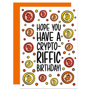 Crypto Birthday Card Funny Card Bitcoin Birthday Card Card for Brother ...