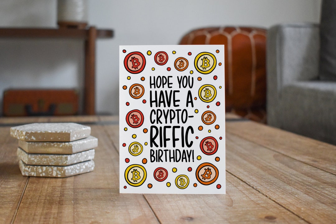 Crypto Birthday Card Funny Card Bitcoin Birthday Card Card for Brother ...