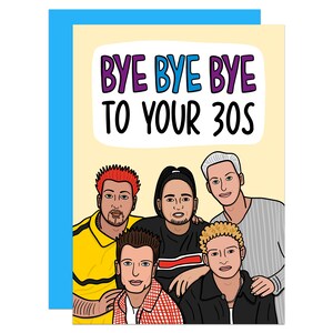 NSYNC 40th Birthday Card Funny 90s Card Nostalgic Card Millennial ...