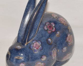 Cobalt Blue Rabbit - Etsy