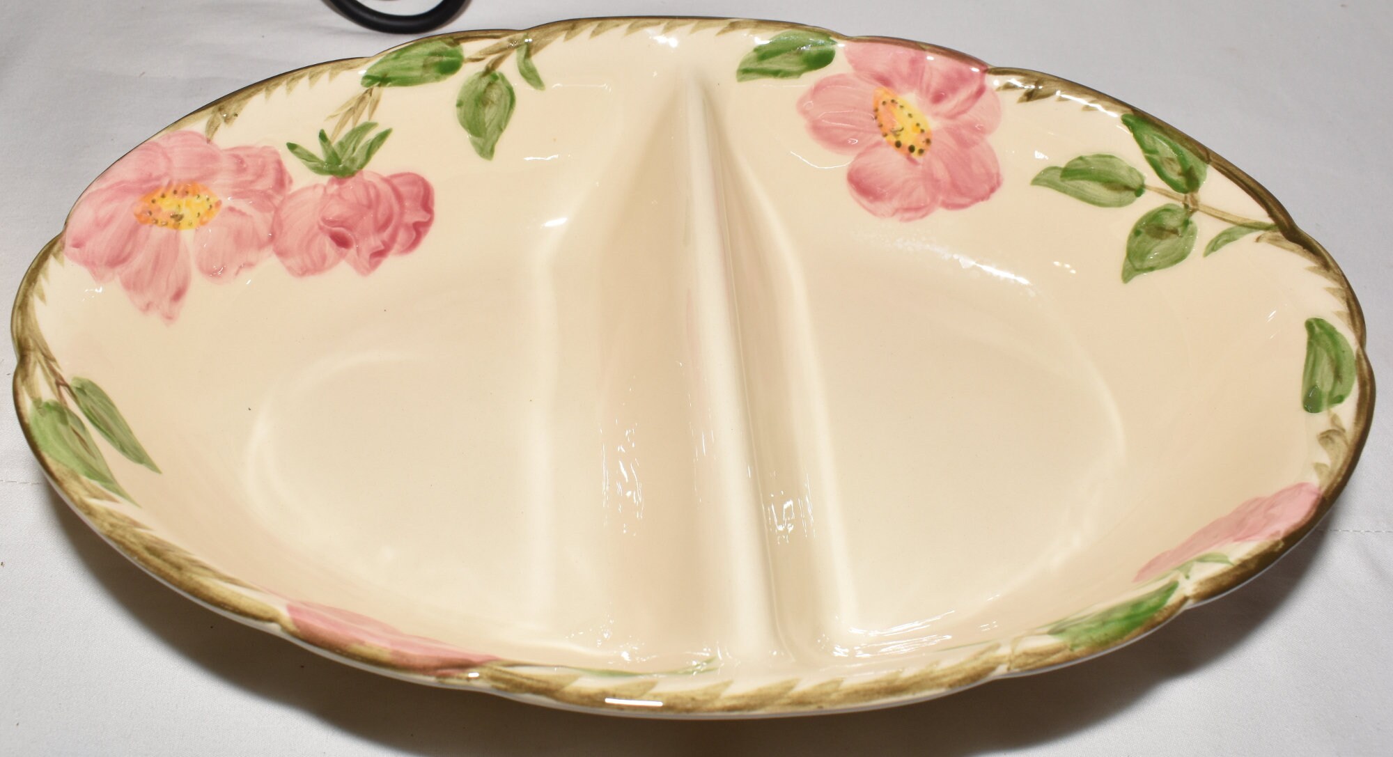 Franciscan China Desert Rose 3pc Hostess Set 14" Oval Serving Tray 2 ...