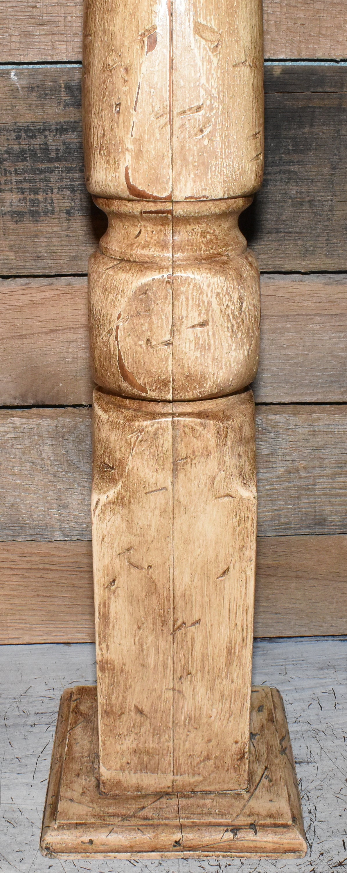 Vintage Turned Wood Finial 31 Decorative Finial Column Post Painted ...