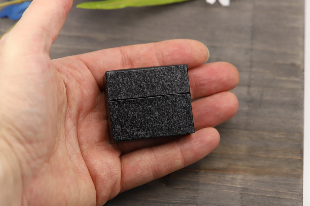 Mini Black Ring Box, Small Jewelry Gift Box - Etsy