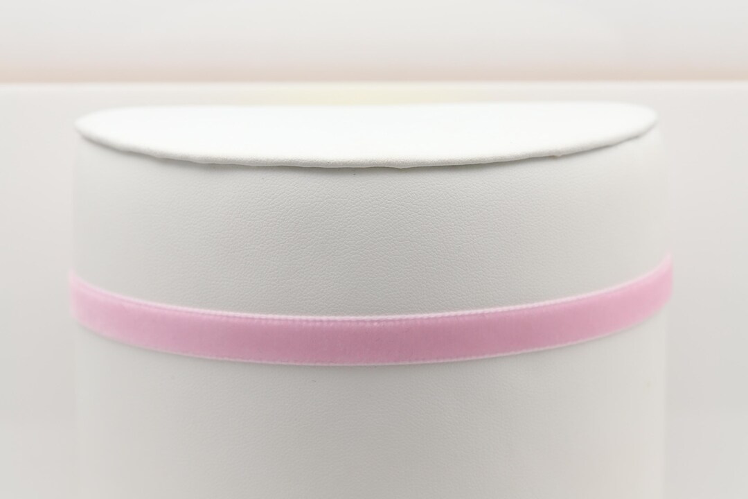 Light Pink Velvet Choker Swiss Velvet Adjustable Necklace Pink Chokers ...
