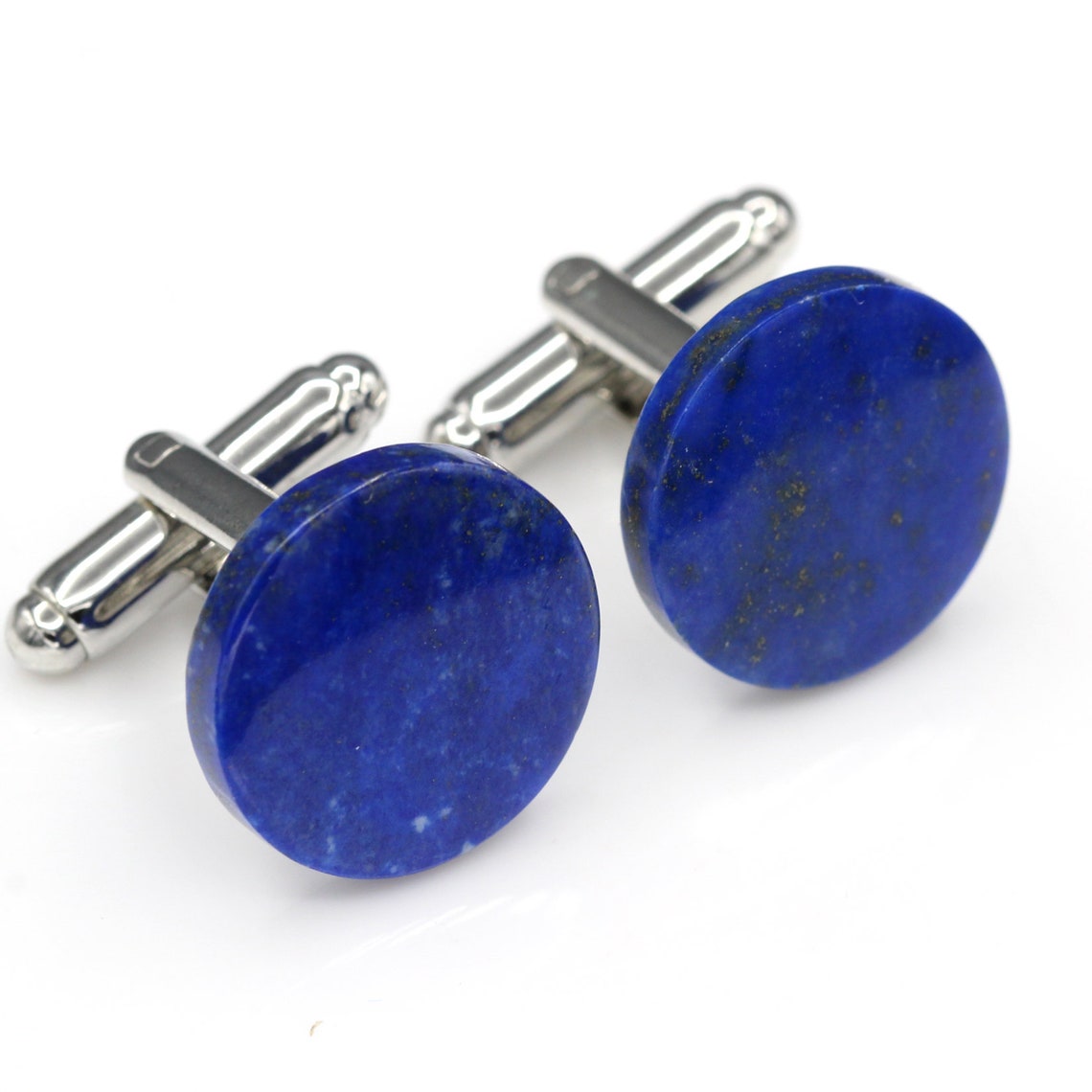Blue Stone Cufflink for Men Jewelry Natural Lapis Natural Blue - Etsy