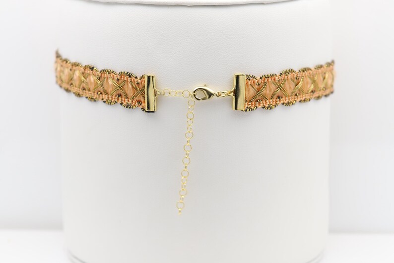 Peach Choker Adjustable Fancy Chokers (#179) - Etsy UK