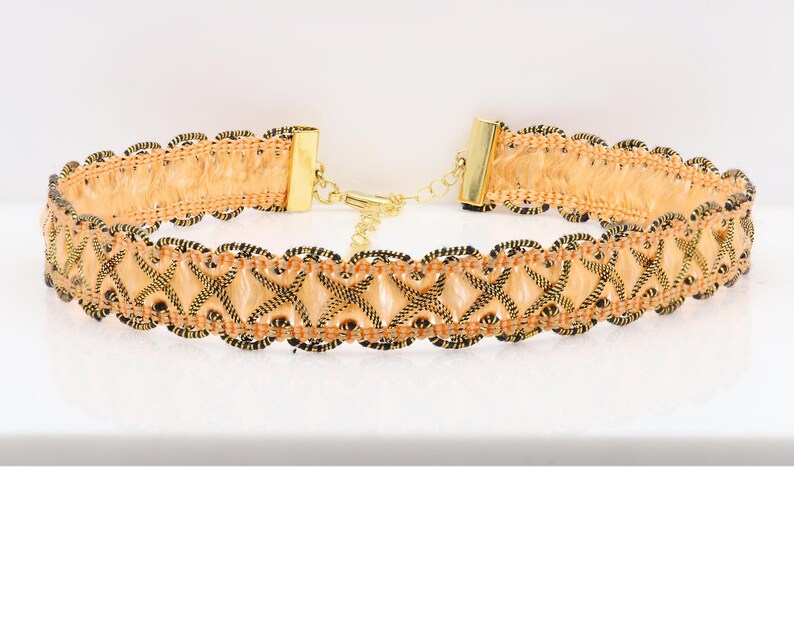 Peach Choker Adjustable Fancy Chokers (#179) - Etsy UK