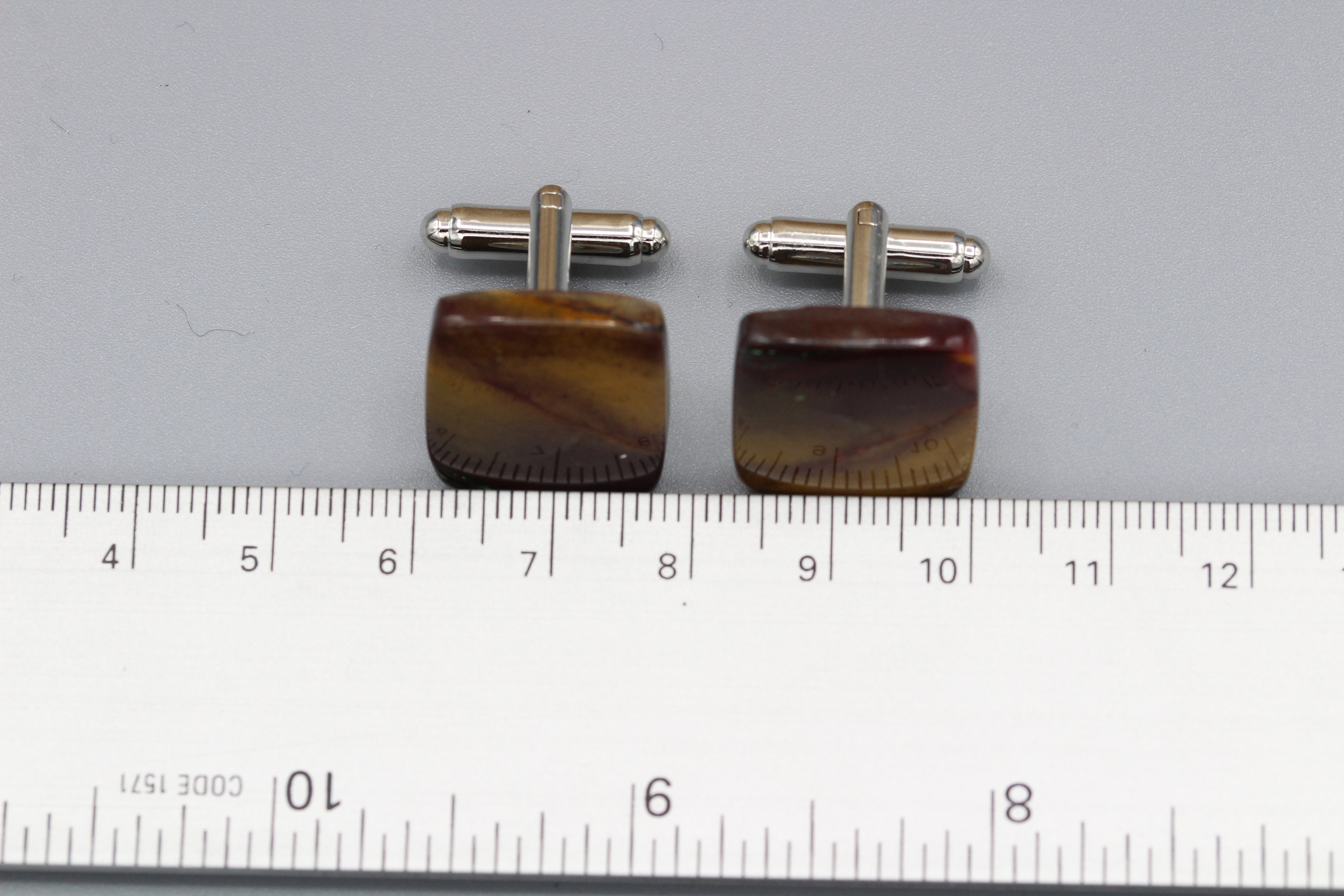 Brown Stone Cufflink for Men Jewelry Natural Mookaite Jasper - Etsy UK