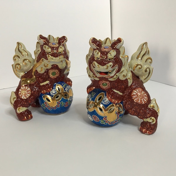 Gold Foo Dogs - Etsy