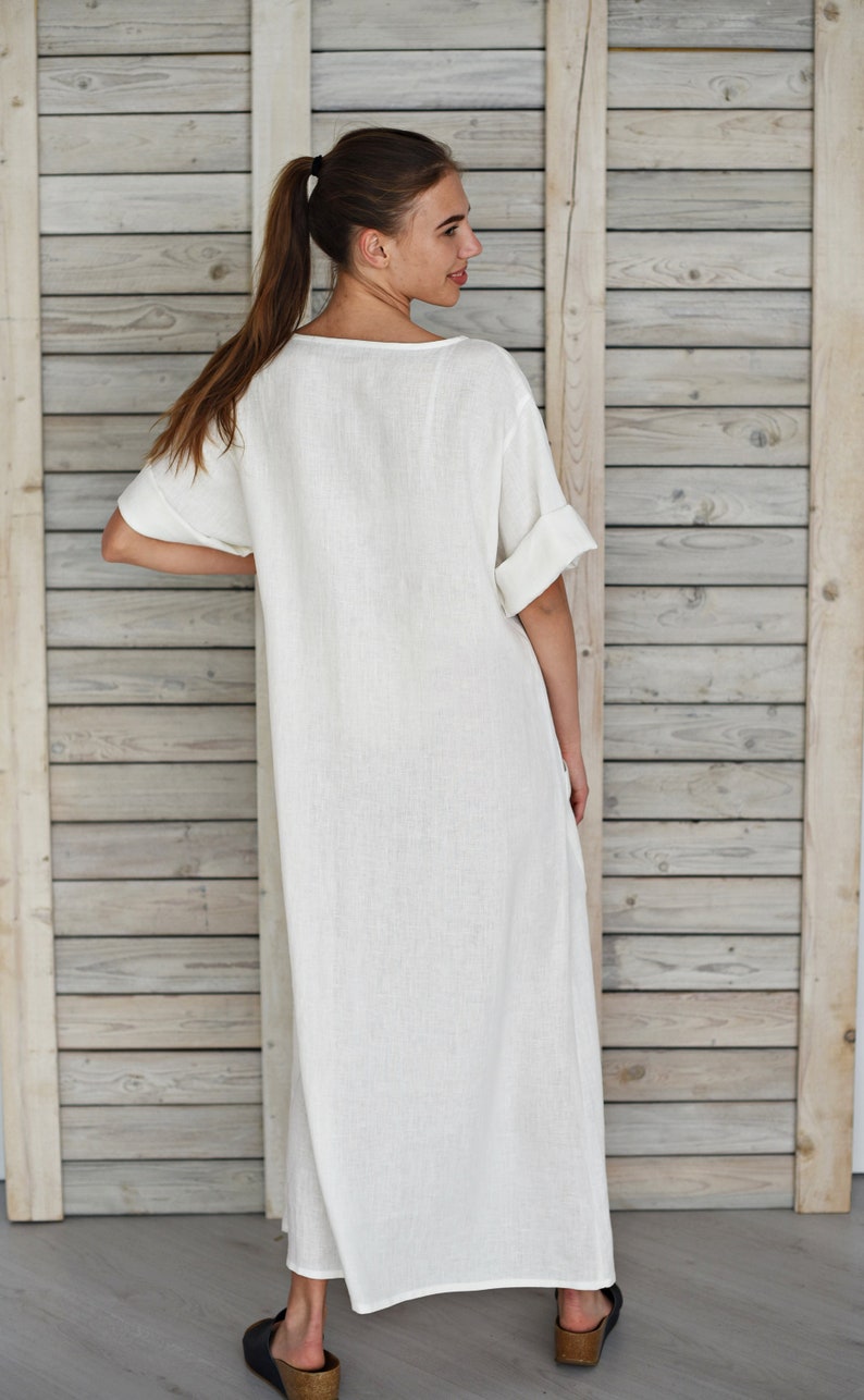 Linen Tunic / Beach Dress / Holiday Dress / Linen Tunic Dress - Etsy