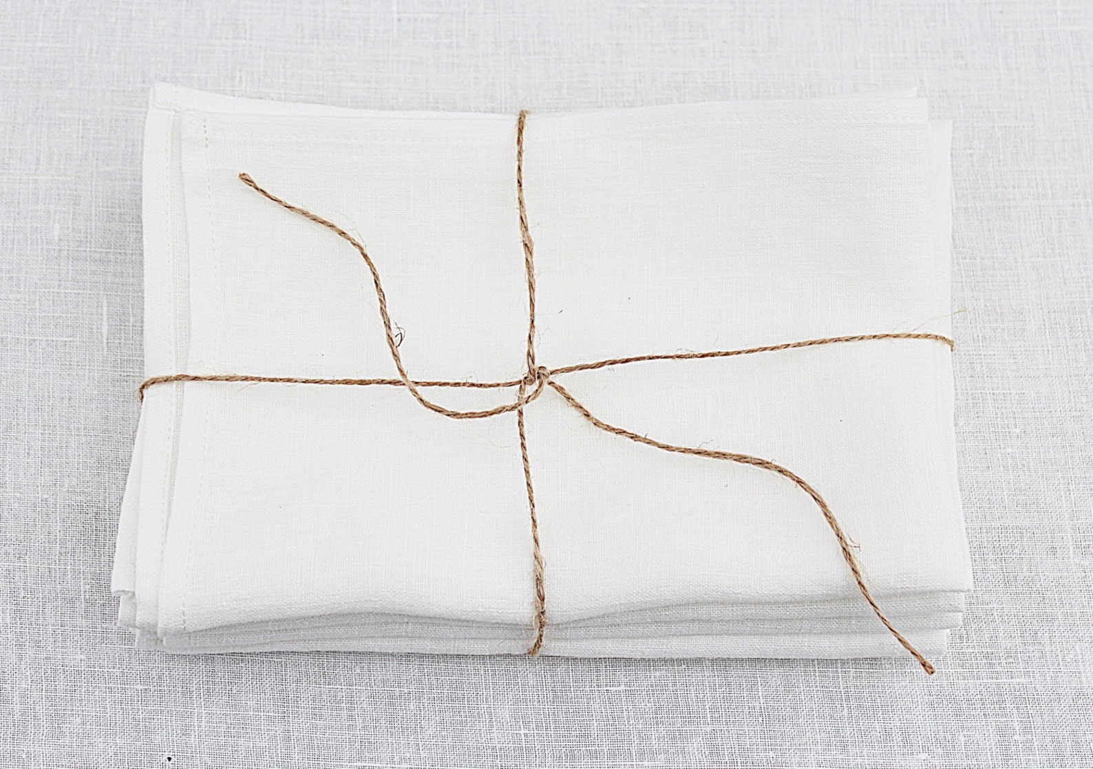 Linen Napkins / Set of 6 / Kitchen Napkins / Cream White | Etsy