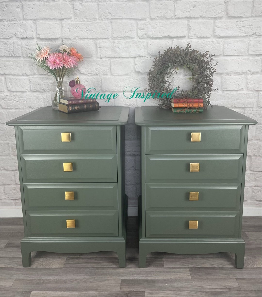 SOLD Stag Minstrel 4-drawer Bedside Cabinets SOLD - Etsy UK