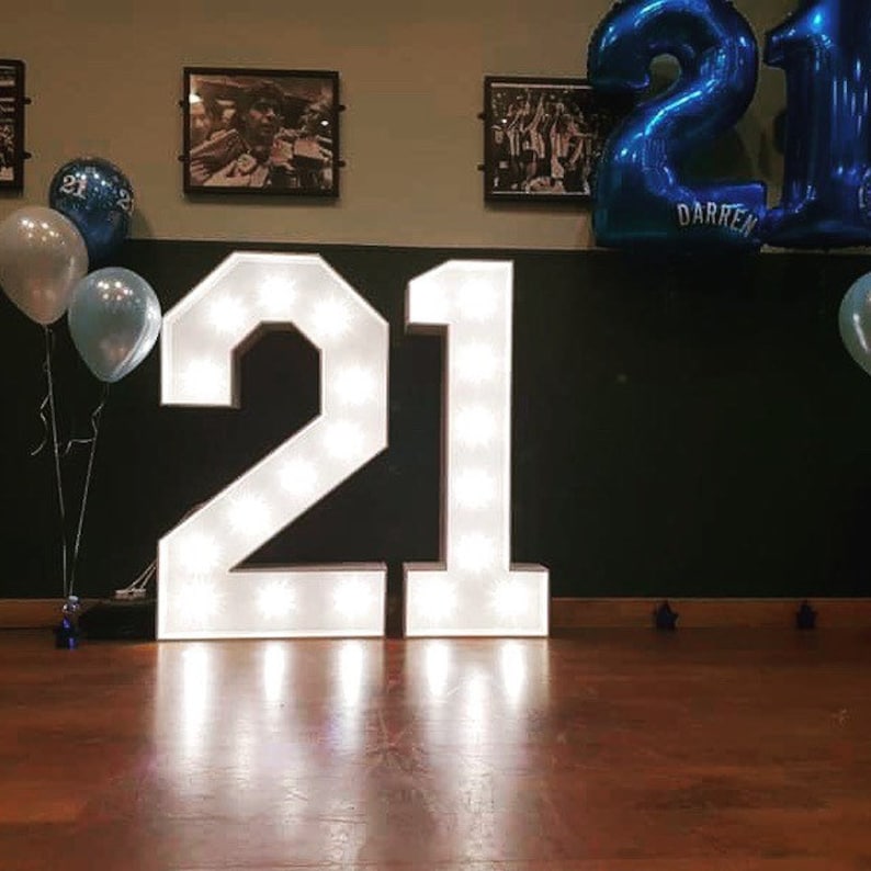 Complete Set 4ft LED Marquee Numbers 0-9 - Etsy UK