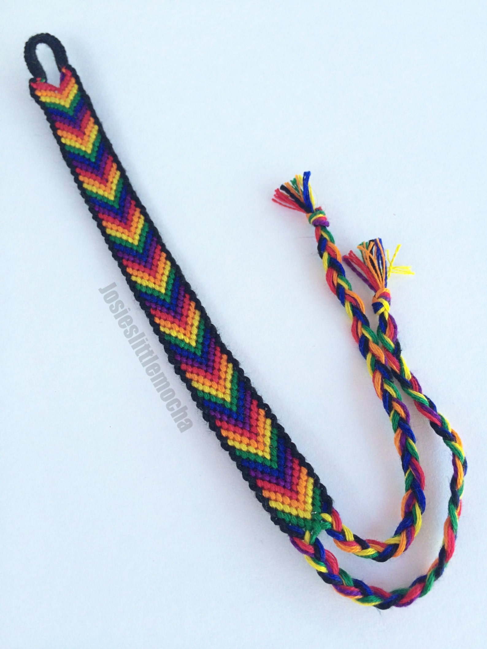 LGBT Chevron Friendship Bracelet / LGBT Friendship Bracelet / - Etsy