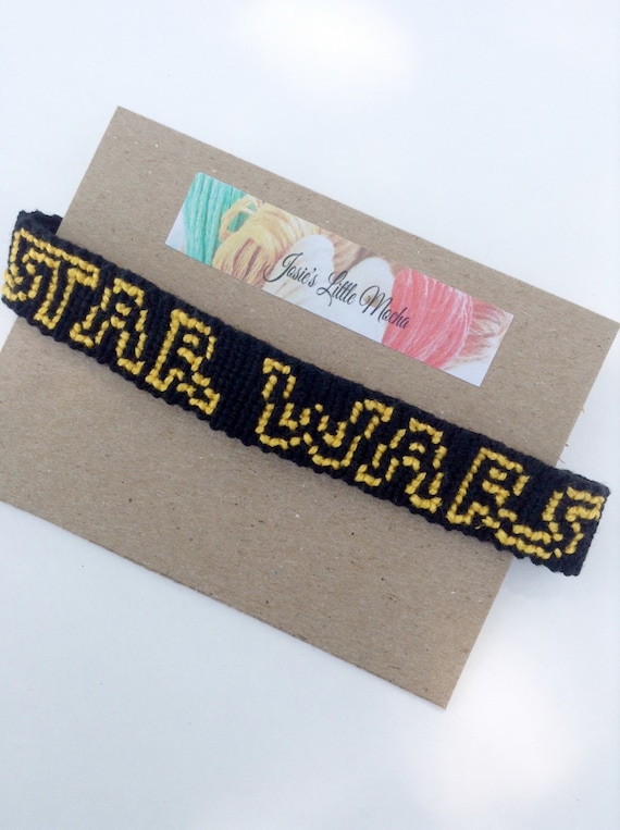 Star Wars Bracelet / Star Wars Friendship Bracelet / Disney - Etsy
