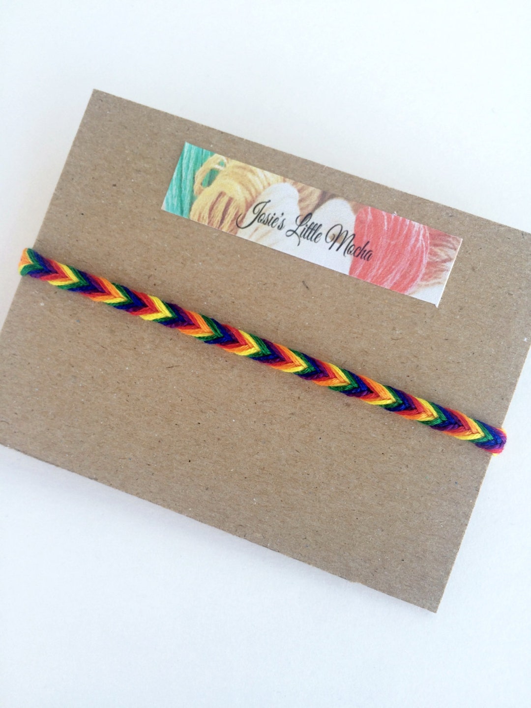 LGBT Fishtail Friendship Bracelet / French Braid Friendship Bracelet ...