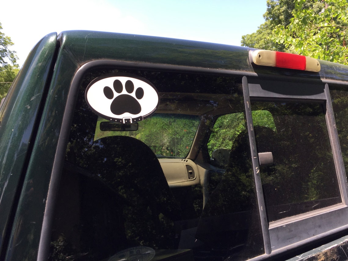 DECAL - Paw Print - Euro Pet Car Decal - 4x6 Oval Bumper Sticker - Dog ...